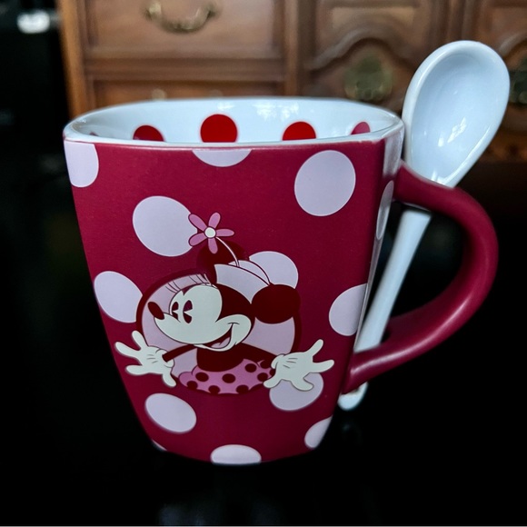Disney | Dining | Disney Parks Minnie Mouse Mug And Spoon Set | Poshmark